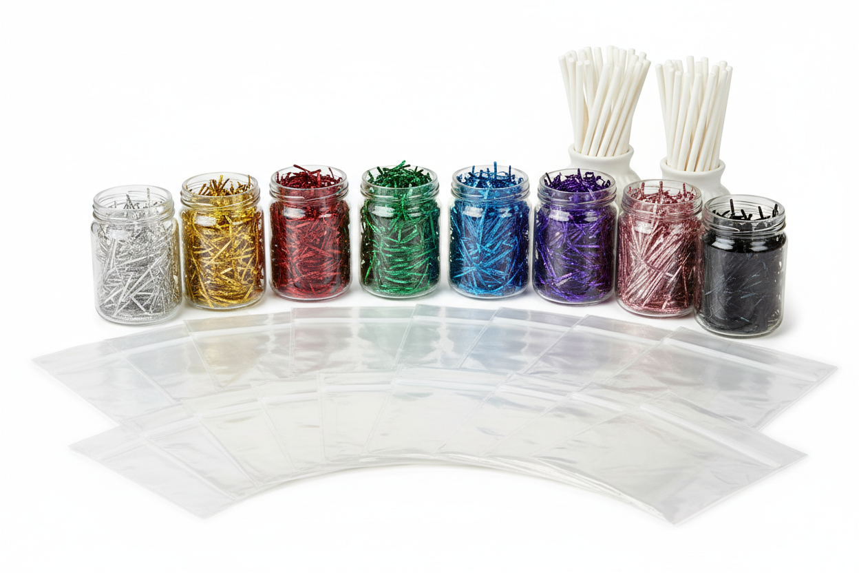 Candy Packaging Supplies - Lollipop Bags & Twist Ties - Fusion Flavours